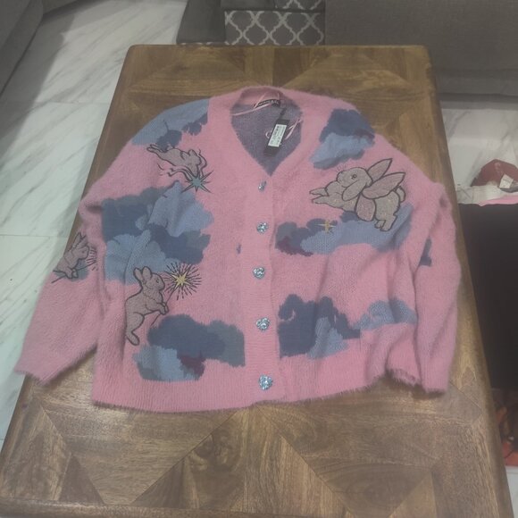 Dangerfield | Sweaters | Dangerfield Fuzzy Bunny Sweater Size Xxl New ...